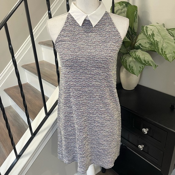 Zara | Dresses | Zara Tweed Collard Mini Dress Size S | Poshmark